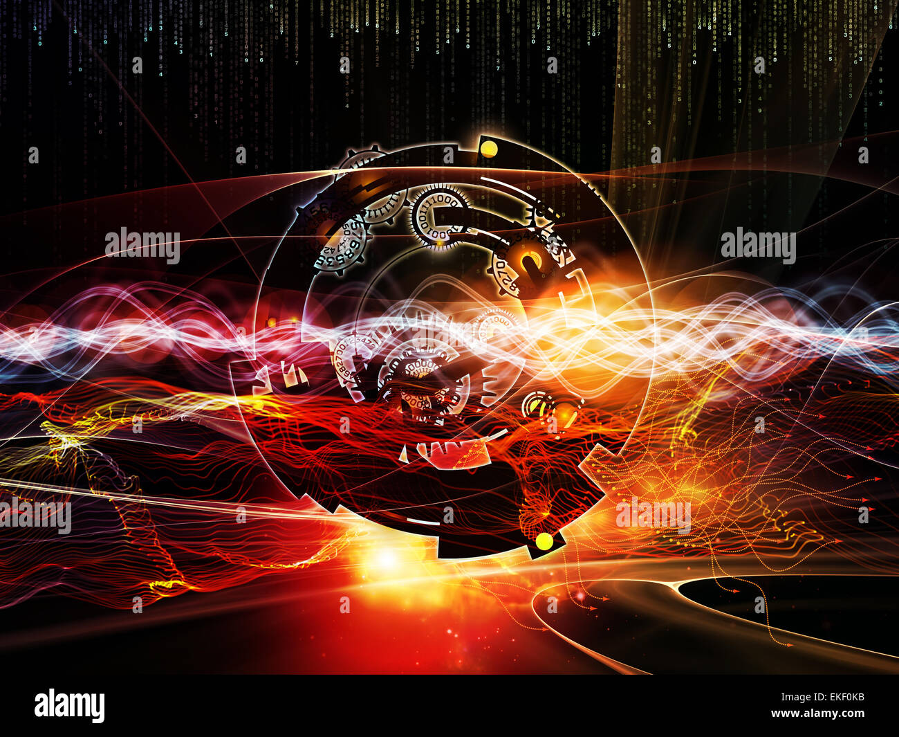 Paths of Digital Processing Stock Photo - Alamy