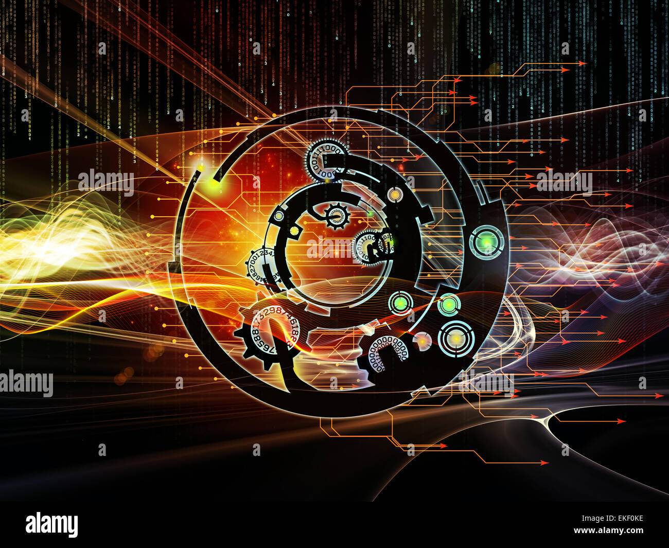 Digital Processing Mechanism Stock Photo - Alamy