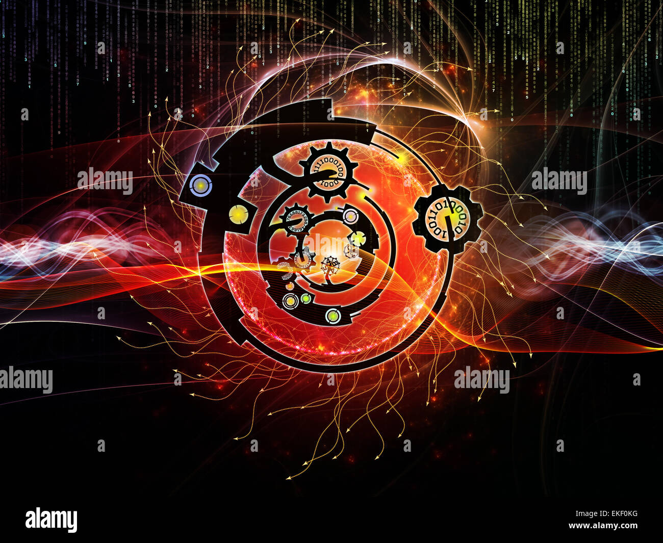 Digital Processing Elements Stock Photo - Alamy