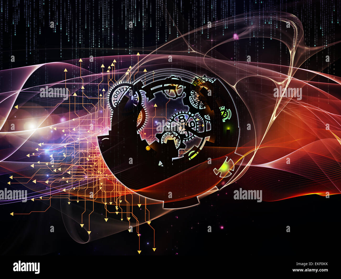 Visualization of Digital Processing Stock Photo - Alamy