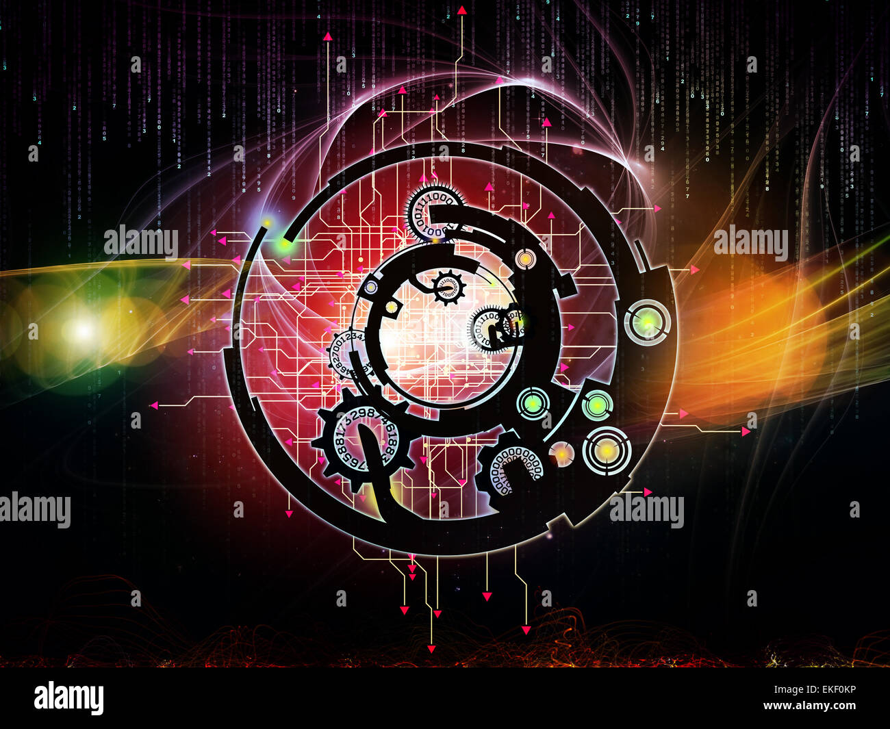 Paths of Digital Processing Stock Photo - Alamy