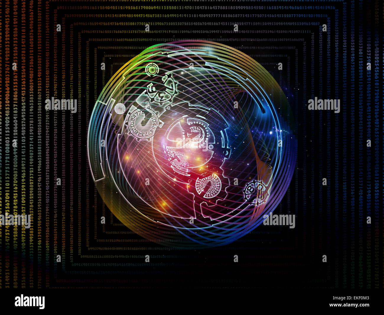 Visualization of Digital Processing Stock Photo - Alamy
