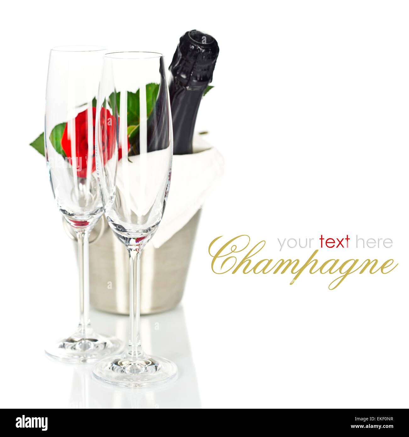 Champagne bottle border Cut Out Stock Images & Pictures - Alamy
