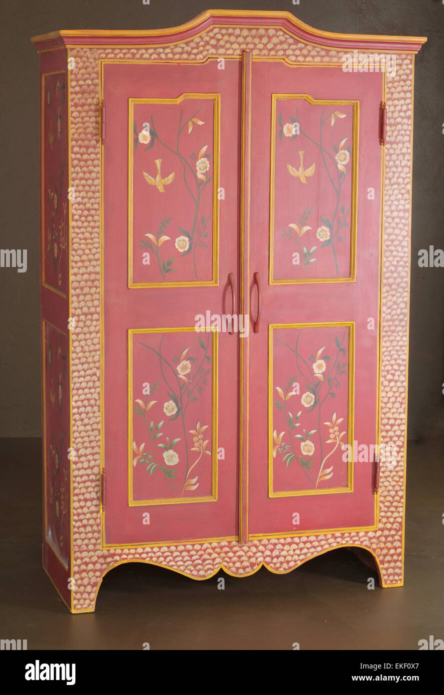 Classic wooden cupboard Stock Photo - Alamy