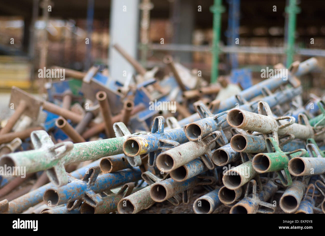 Pile of scaffold Stock Photo - Alamy