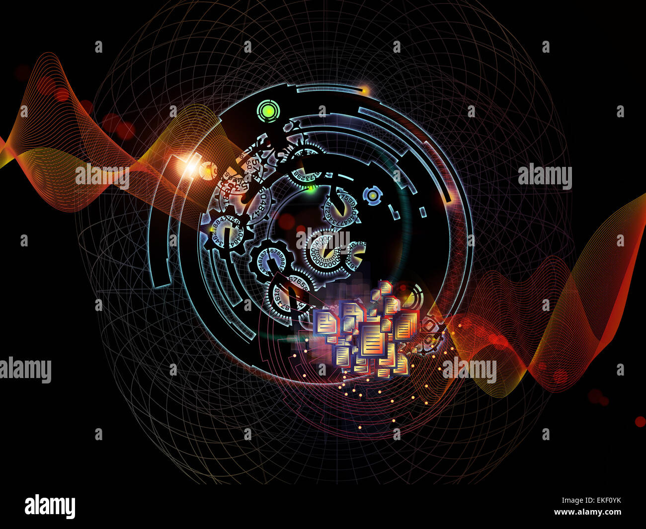Realms of Digital Processing Stock Photo - Alamy