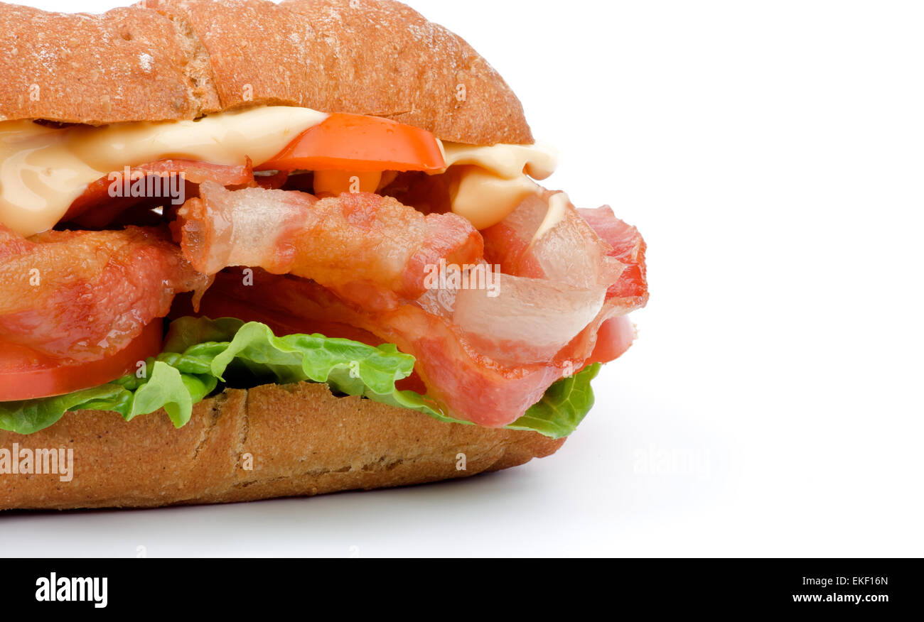 Ciabatta Bacon Sandwich Stock Photo - Alamy