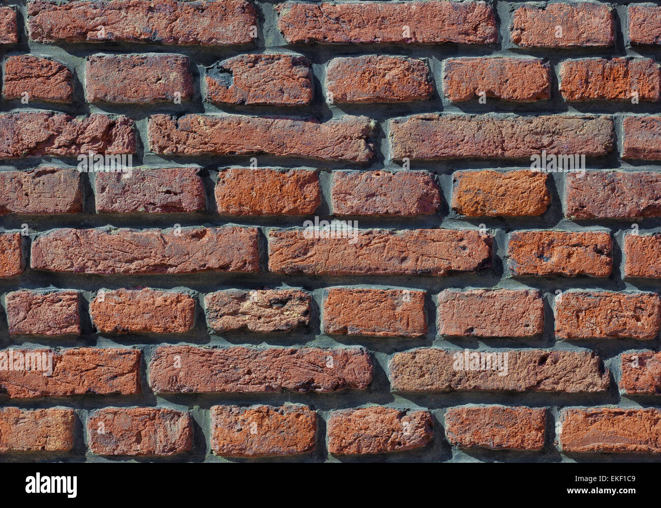 Tileable red brick grunge wall background Stock Photo - Alamy