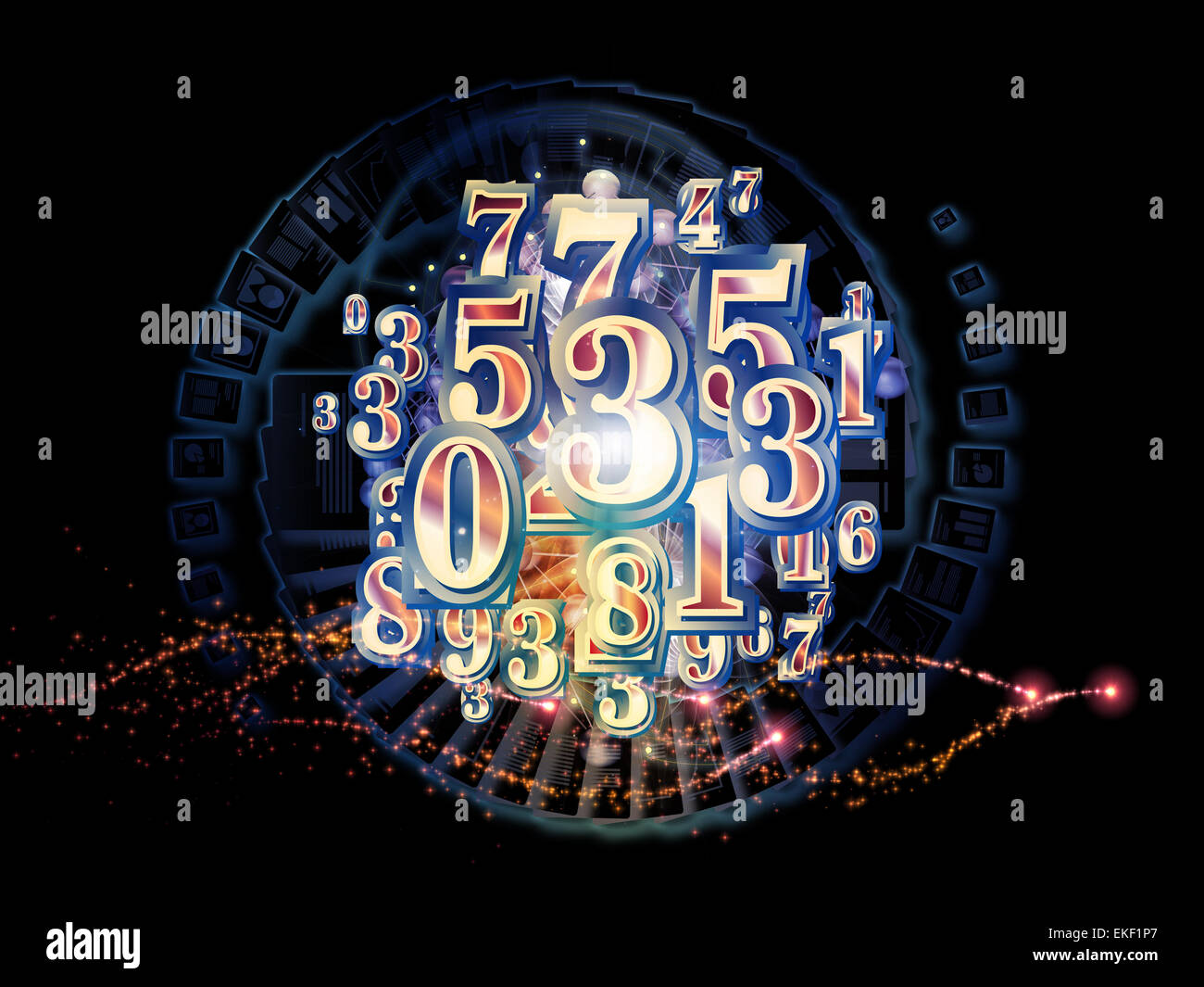 Advance of Numbers Stock Photo - Alamy
