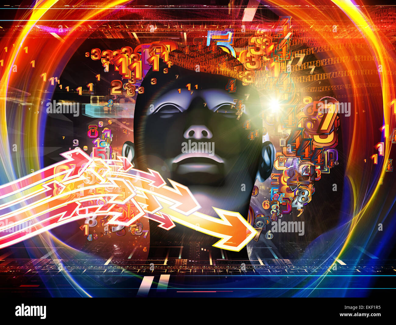 Conceptual Digital Science Stock Photo - Alamy