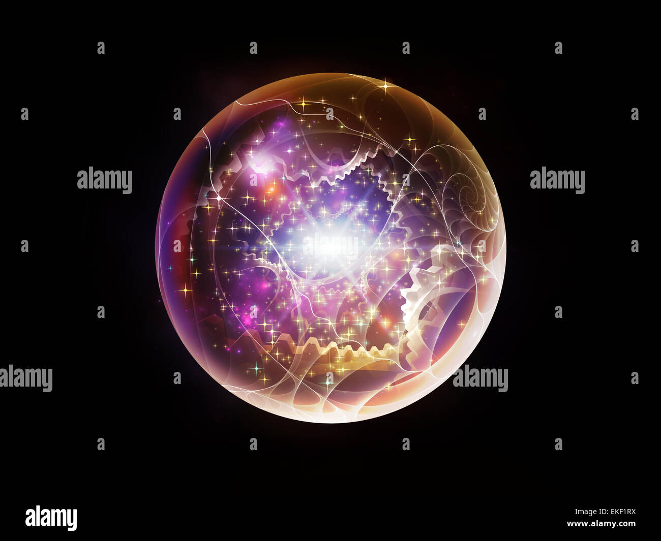 Elements of Fractal Sphere Stock Photo - Alamy