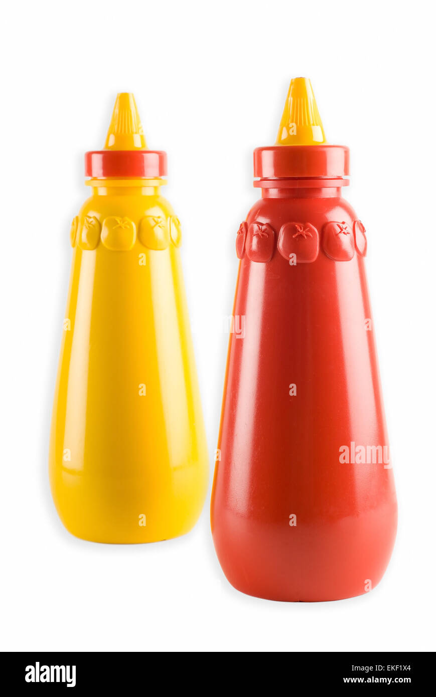 Tomato ketchup and mustard Stock Photo - Alamy