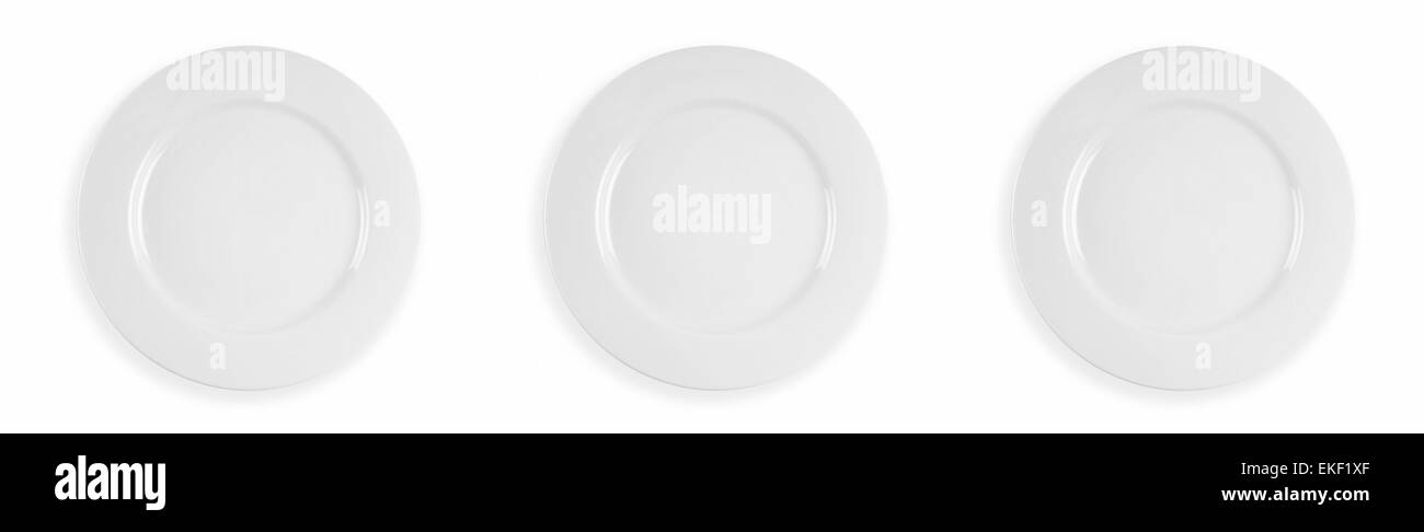 Three dinner plates Stock Photo - Alamy