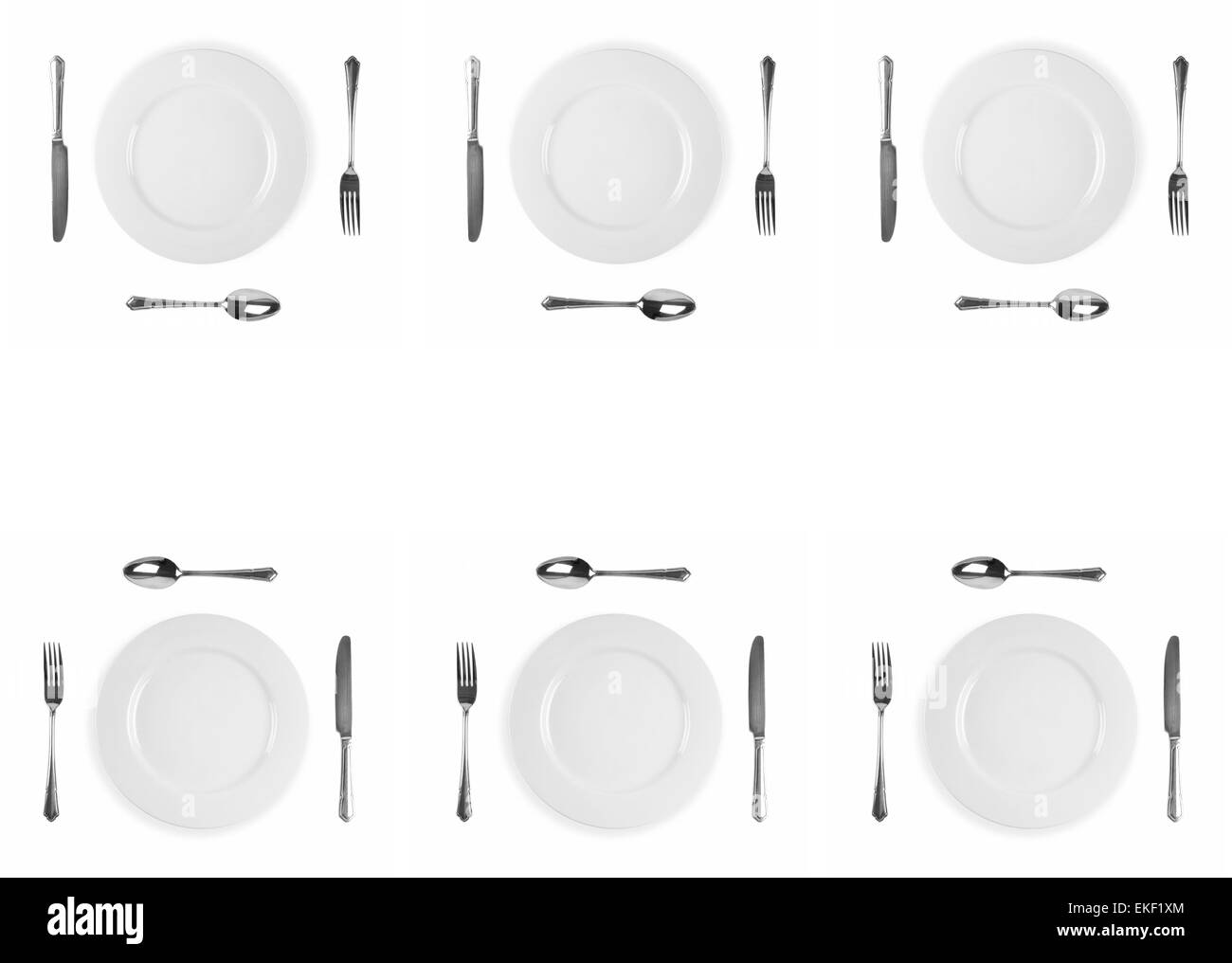 Dinner for six Stock Photo - Alamy