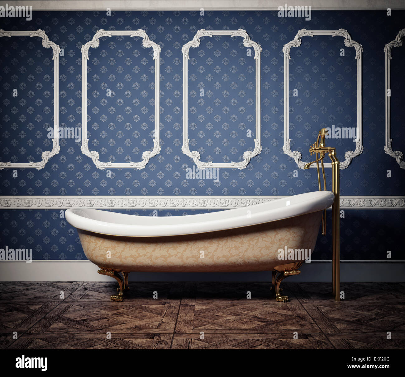 Retro bathtub hi-res stock photography and images - Alamy