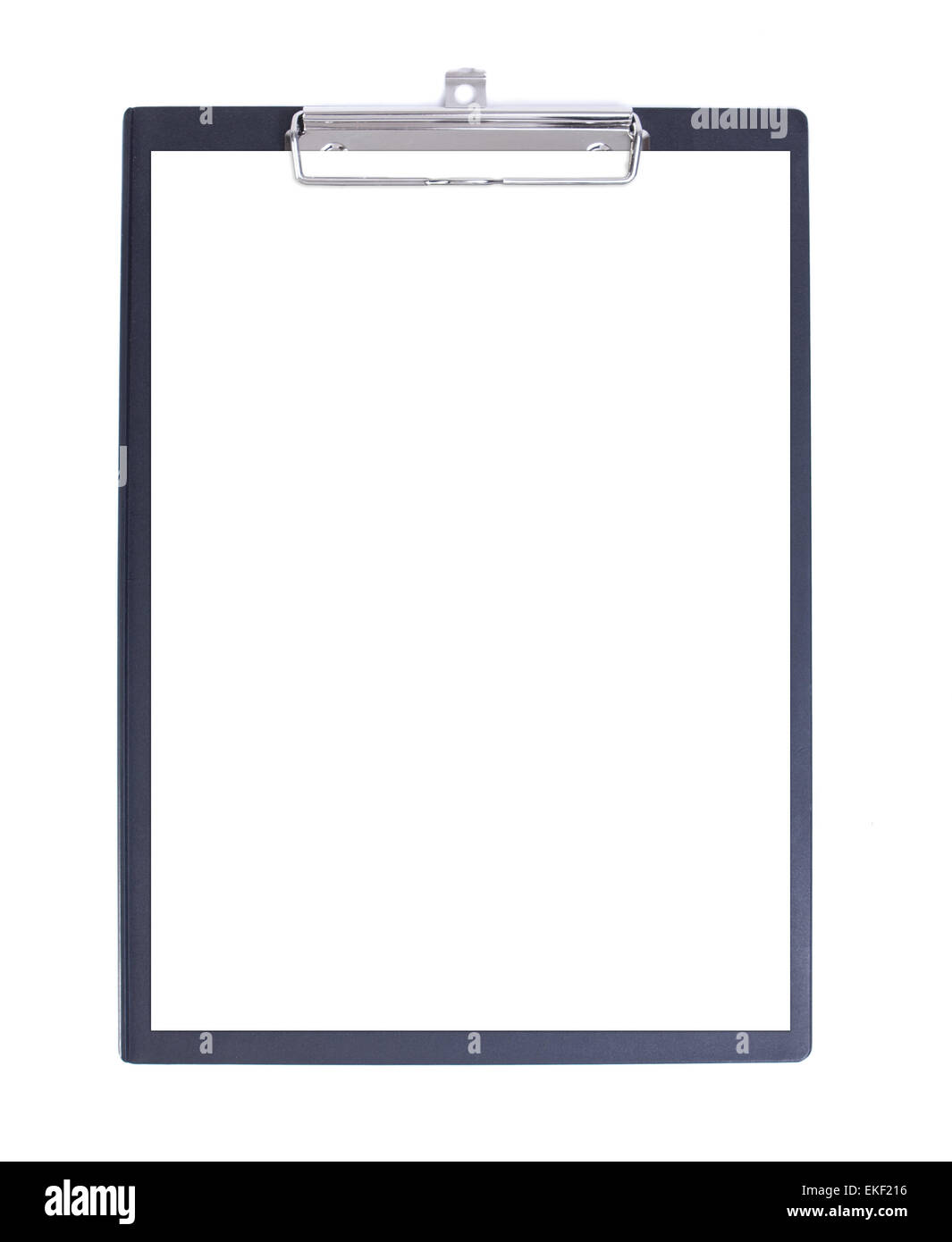 Black Clipboard with piece of paper Stock Photo - Alamy