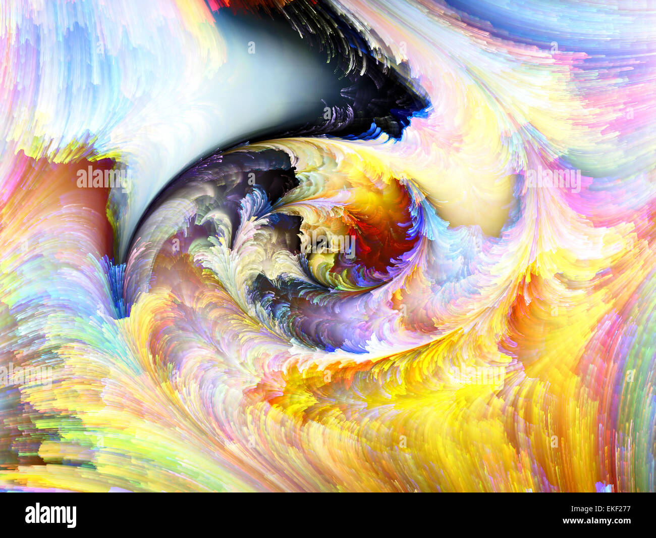 Digital Paint Vortex Stock Photo - Alamy
