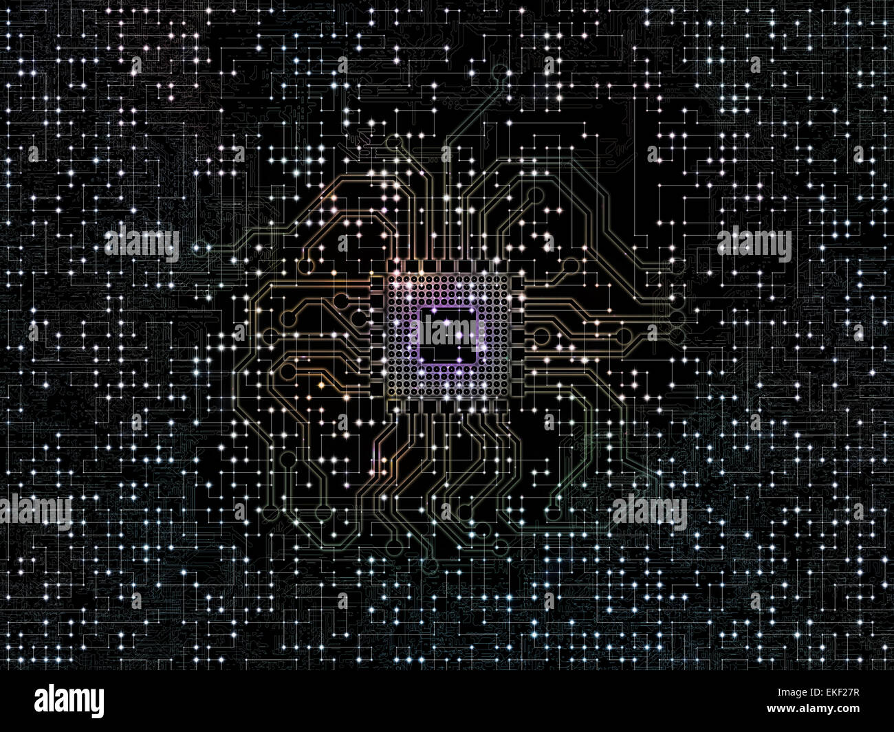 Complex digital network hi-res stock photography and images - Alamy