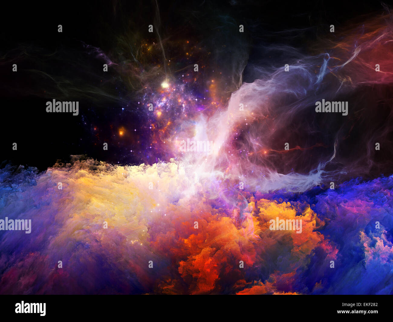 Inner Life of Nebulae Stock Photo - Alamy