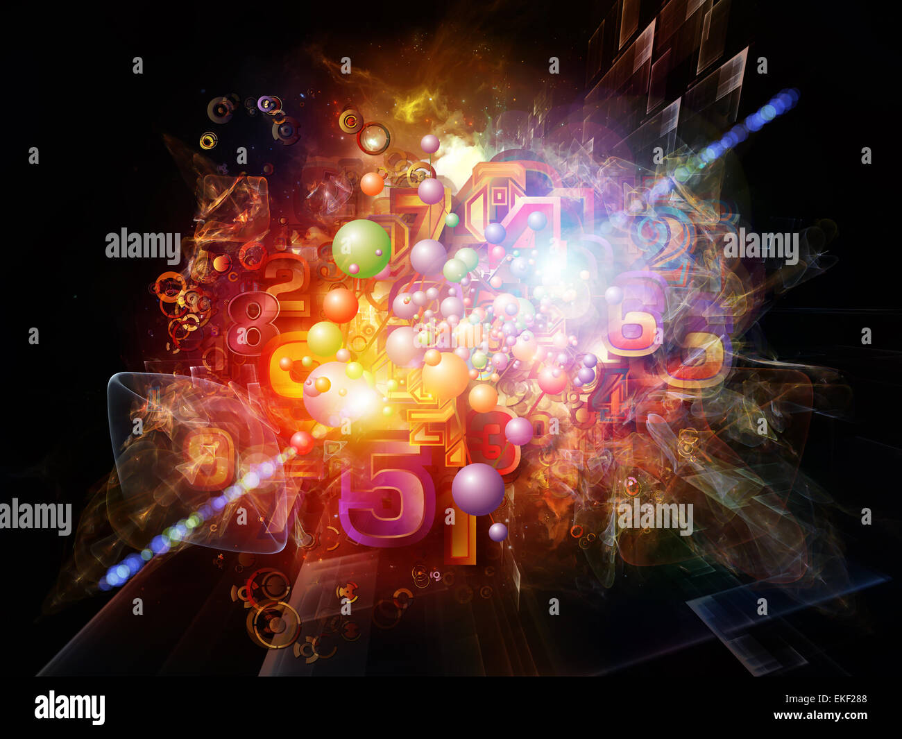 Spheres of Digital Technology Stock Photo - Alamy