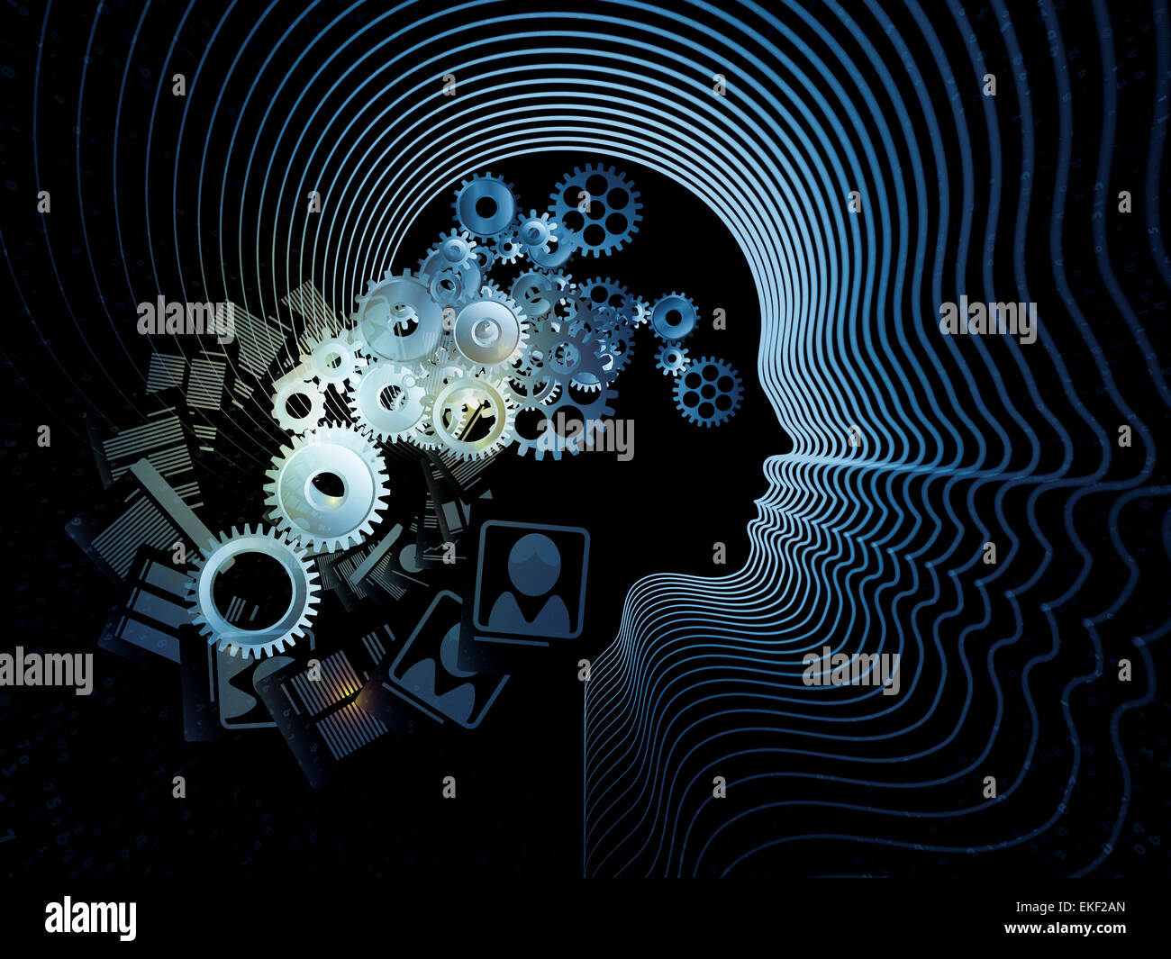 Glow of Technology Stock Photo - Alamy