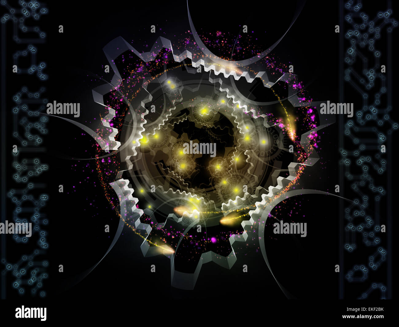 Technology particles hi-res stock photography and images - Alamy