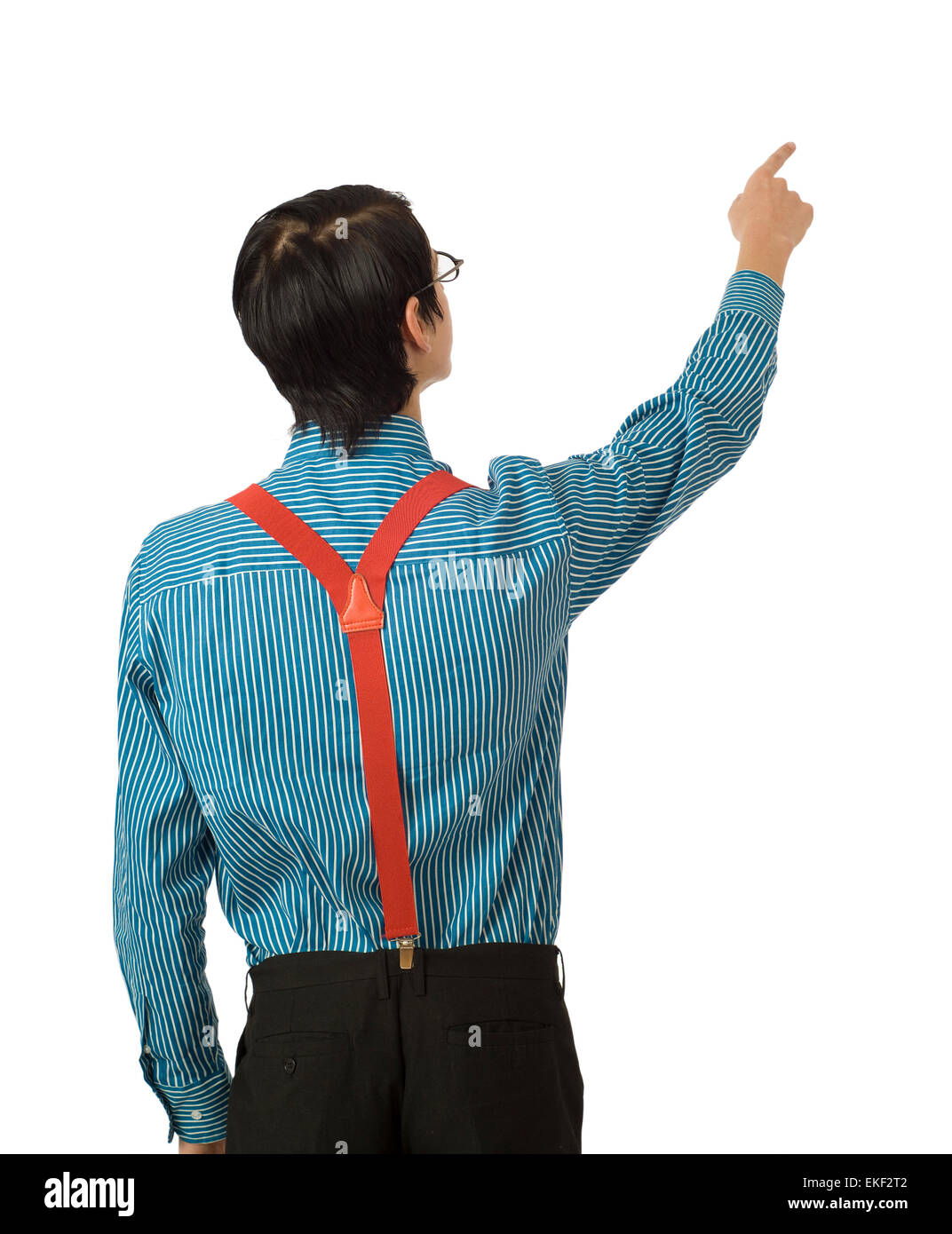 Businessman from the back Stock Photo - Alamy