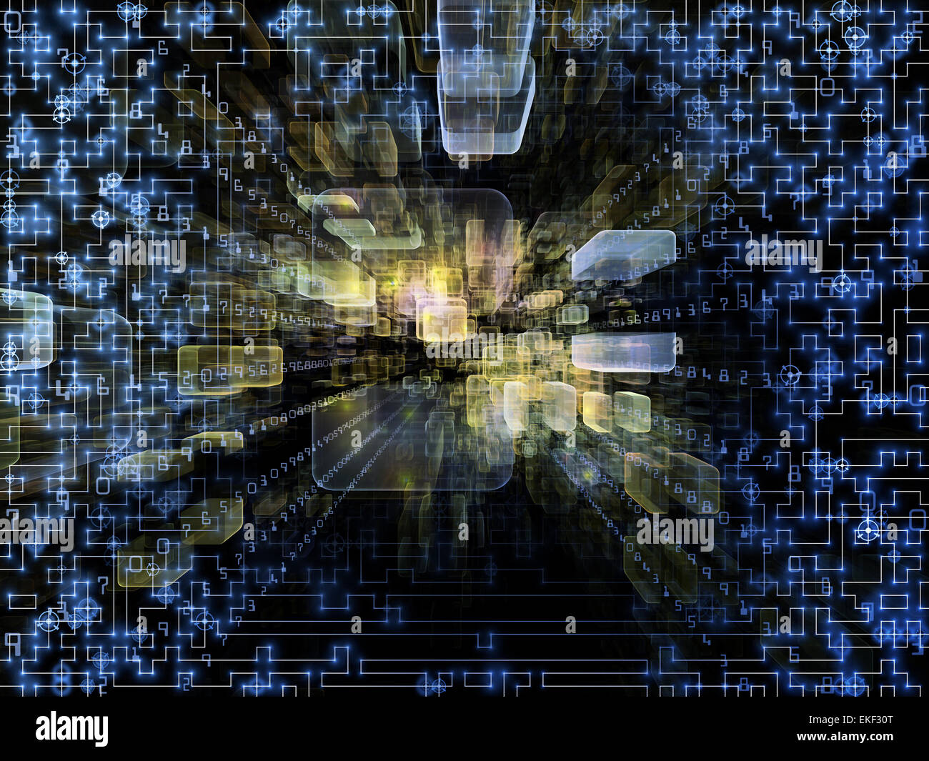 Virtual Space Abstraction Stock Photo - Alamy