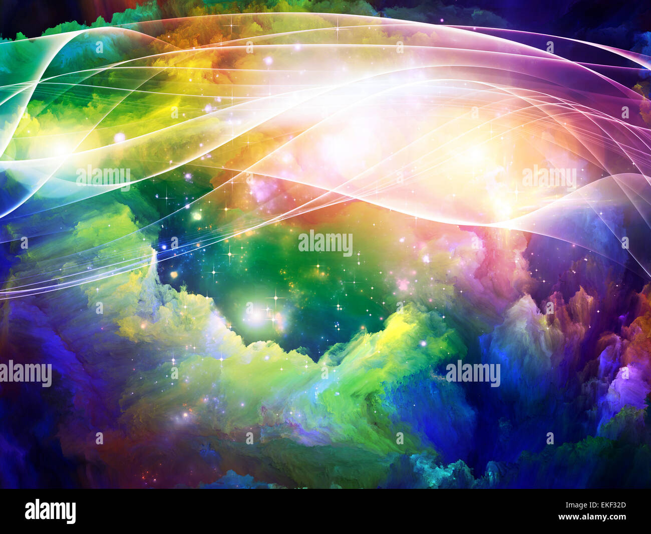 Colorful Fractal Paint Stock Photo - Alamy