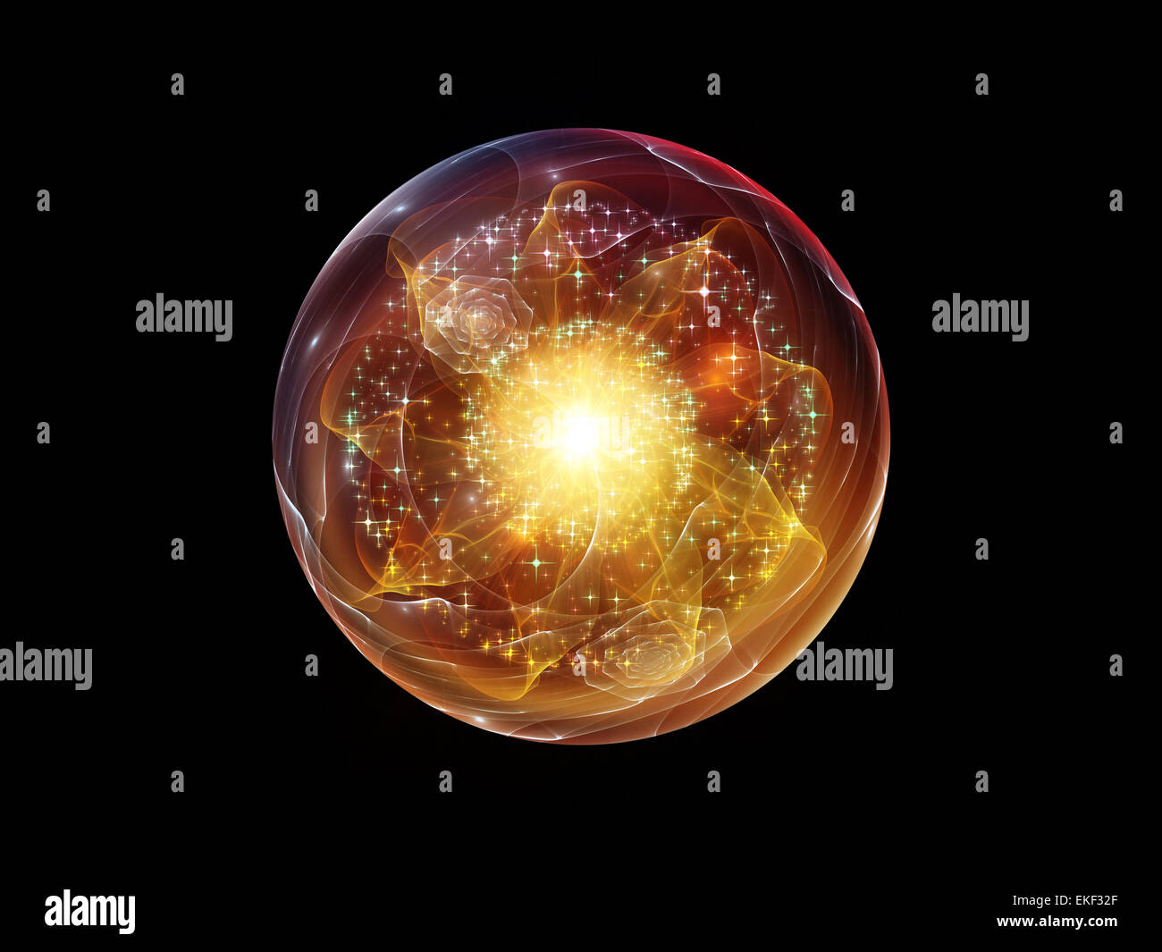 Fractal Sphere Composition Stock Photo - Alamy