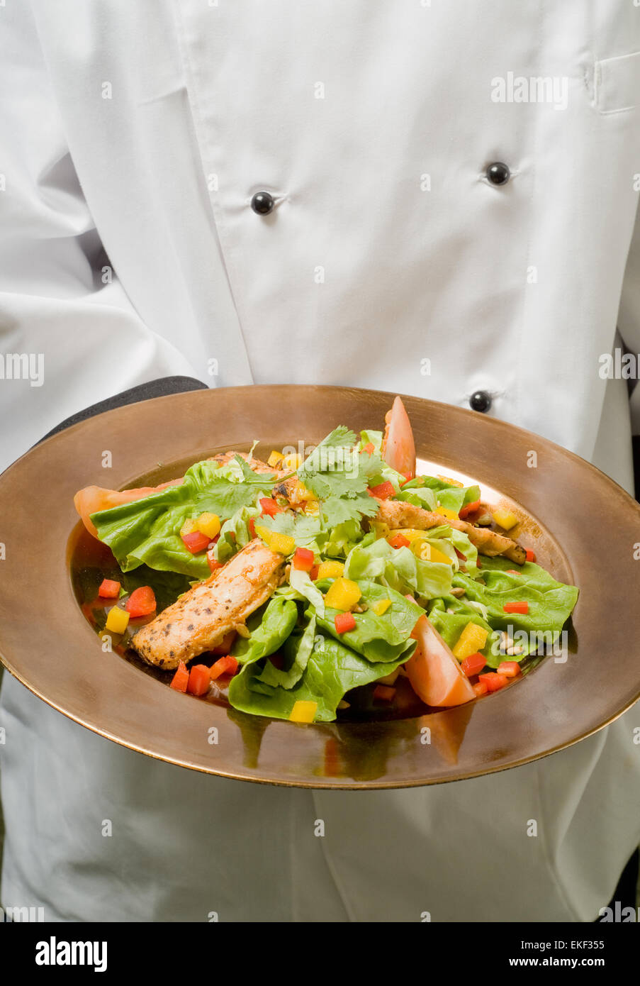 Confident chef plate healthy food hi-res stock photography and images ...