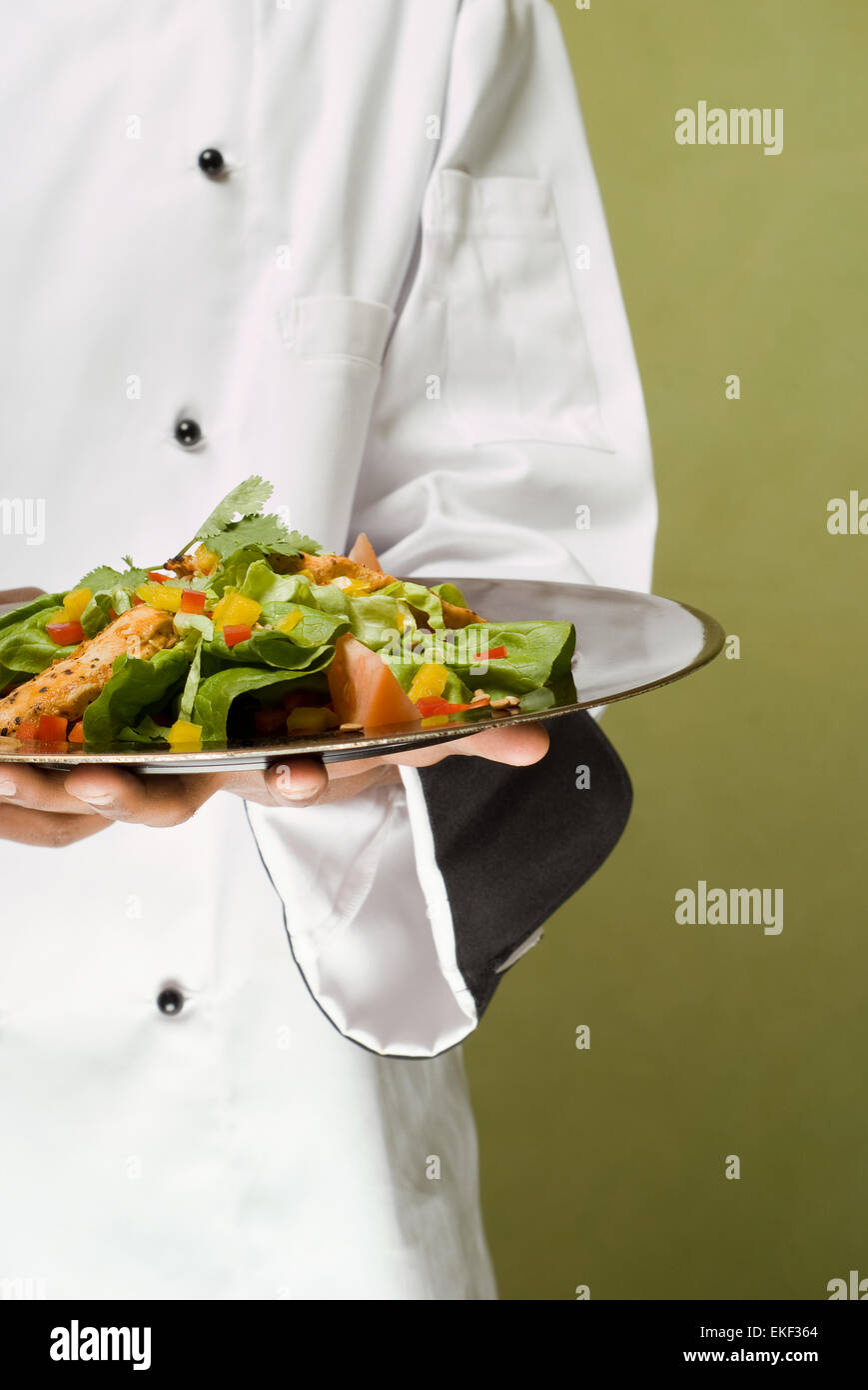 Confident chef plate healthy food hi-res stock photography and images ...