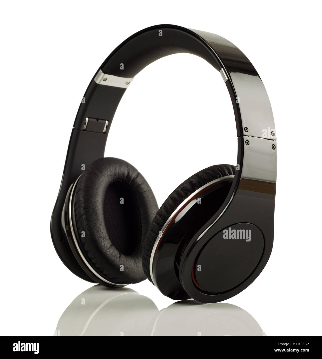 Modern music headphones on white Stock Photo - Alamy