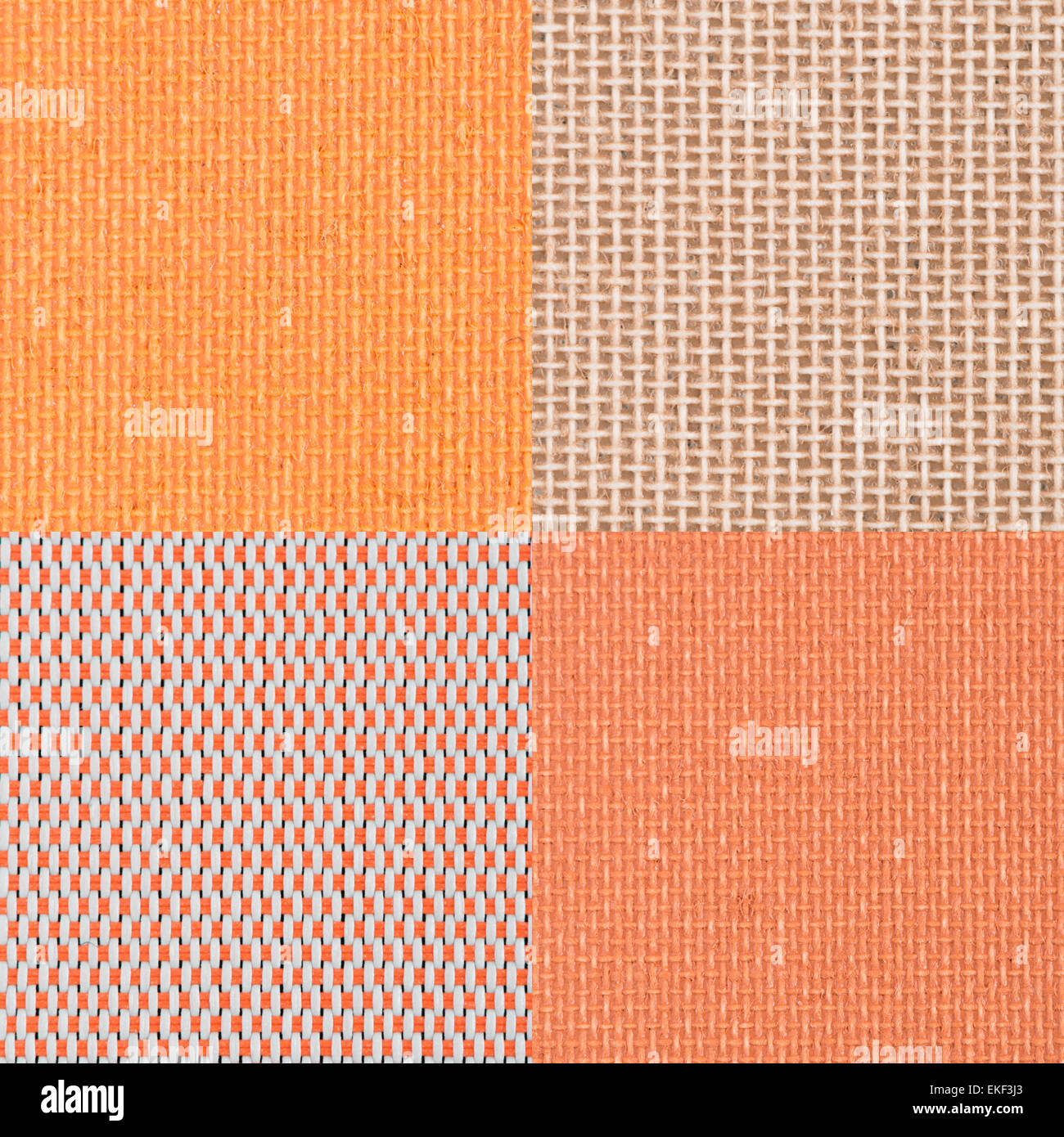 Set of orange vinyl samples, texture background Stock Photo - Alamy