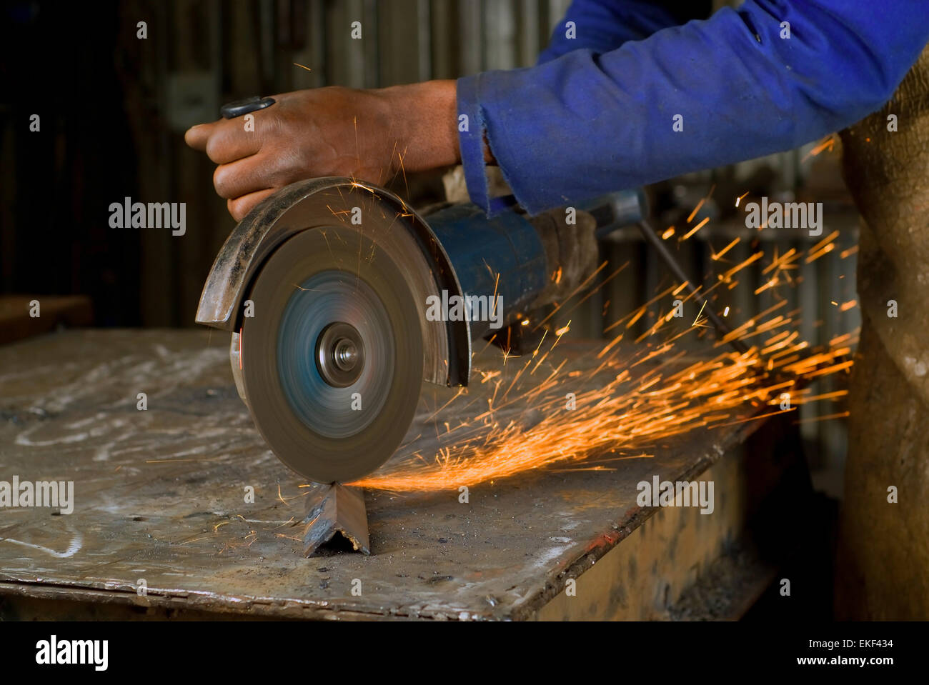African american angle grinder hi-res stock photography and images - Alamy