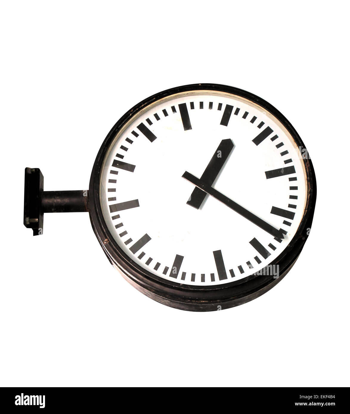 Isolated of clock in the subway station Stock Photo - Alamy