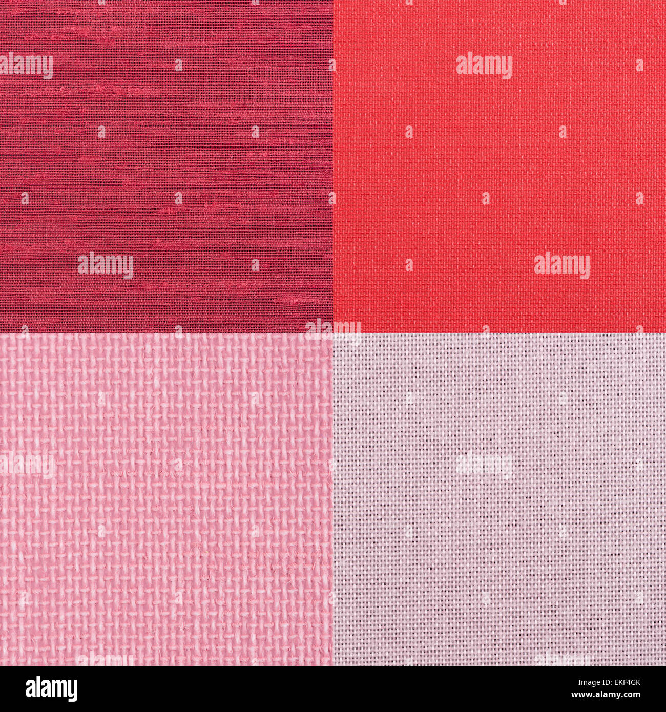 Set of pink fabric samples, texture background Stock Photo - Alamy