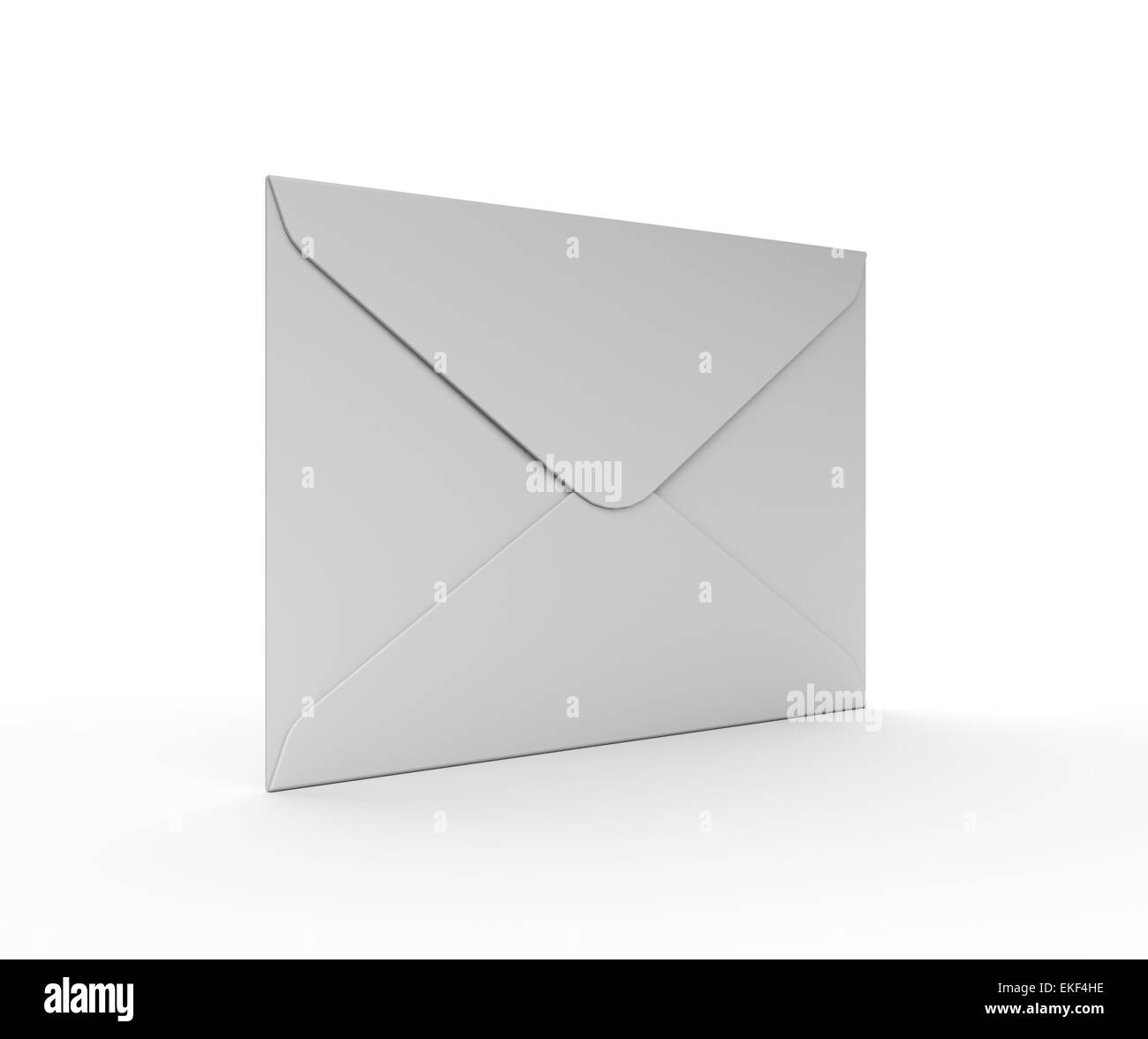 White Mail Envelope Isolated on the White Background. Contact Us Stock ...