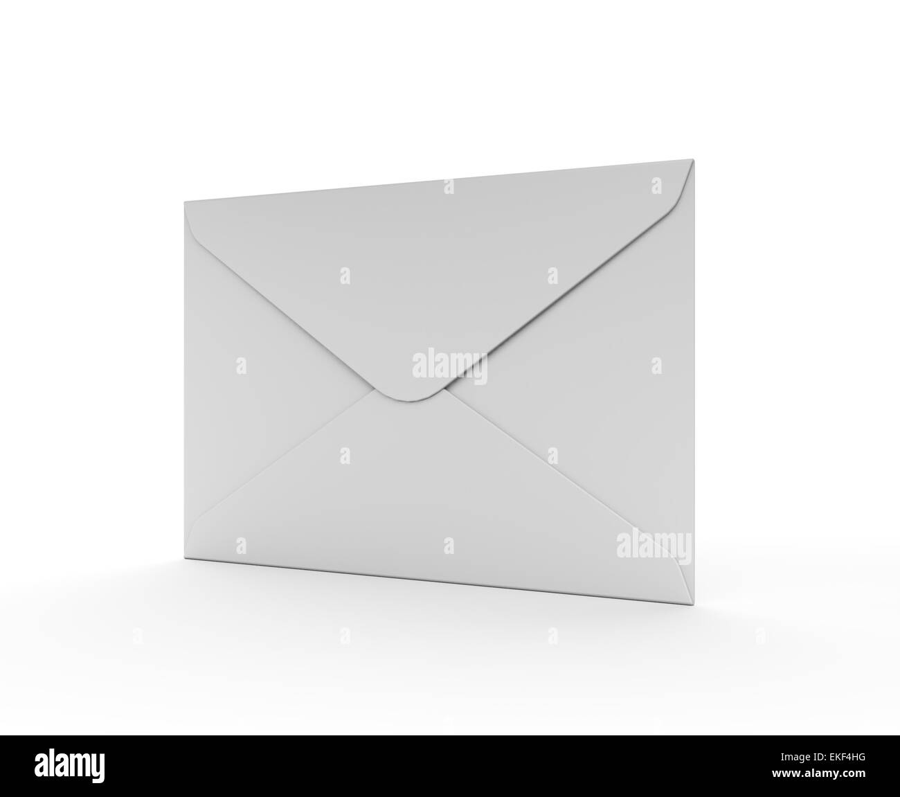 White Mail Envelope Isolated on the White Background. Contact Us Stock ...
