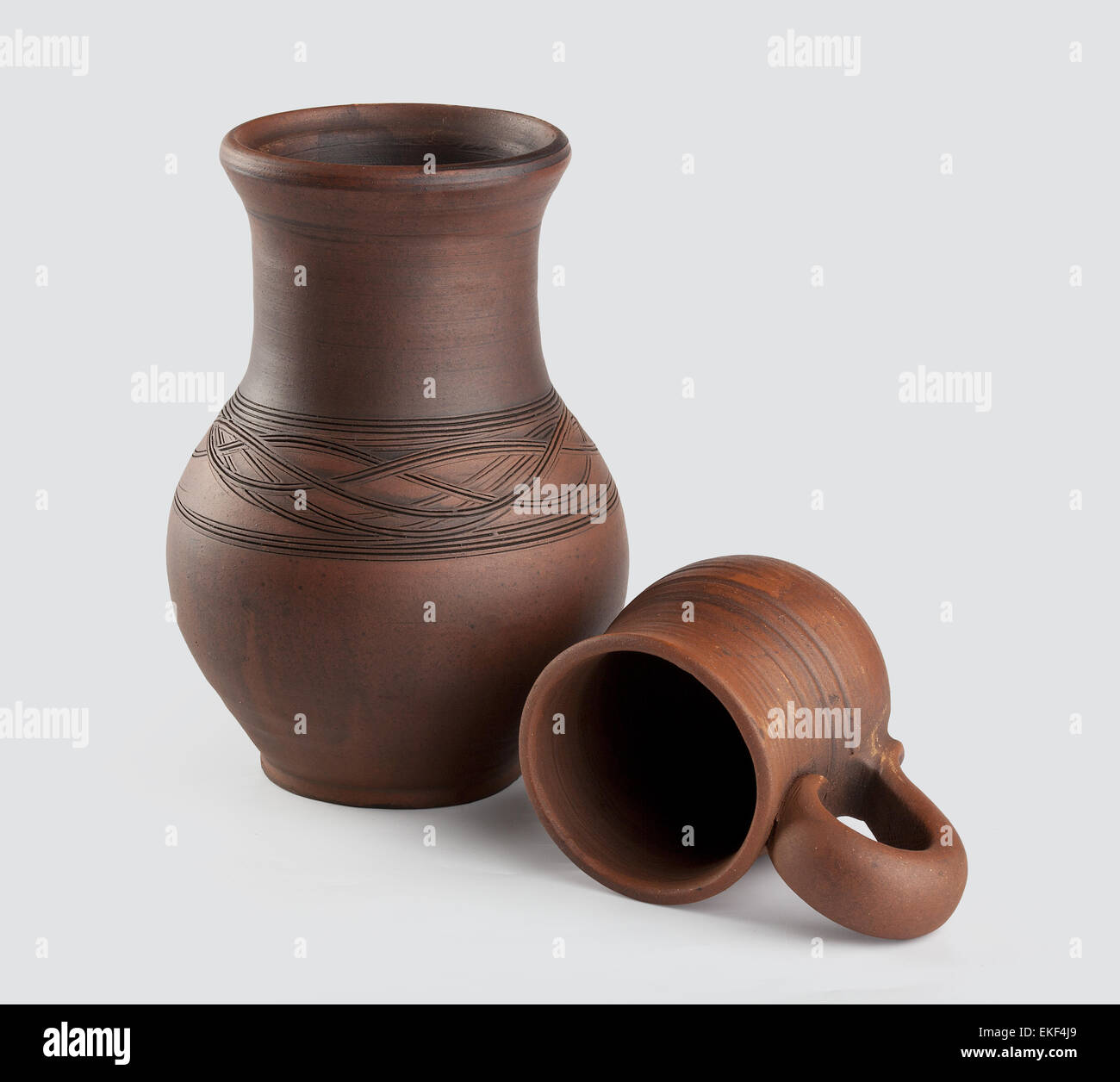 Clay jug pottery brown hi-res stock photography and images - Alamy