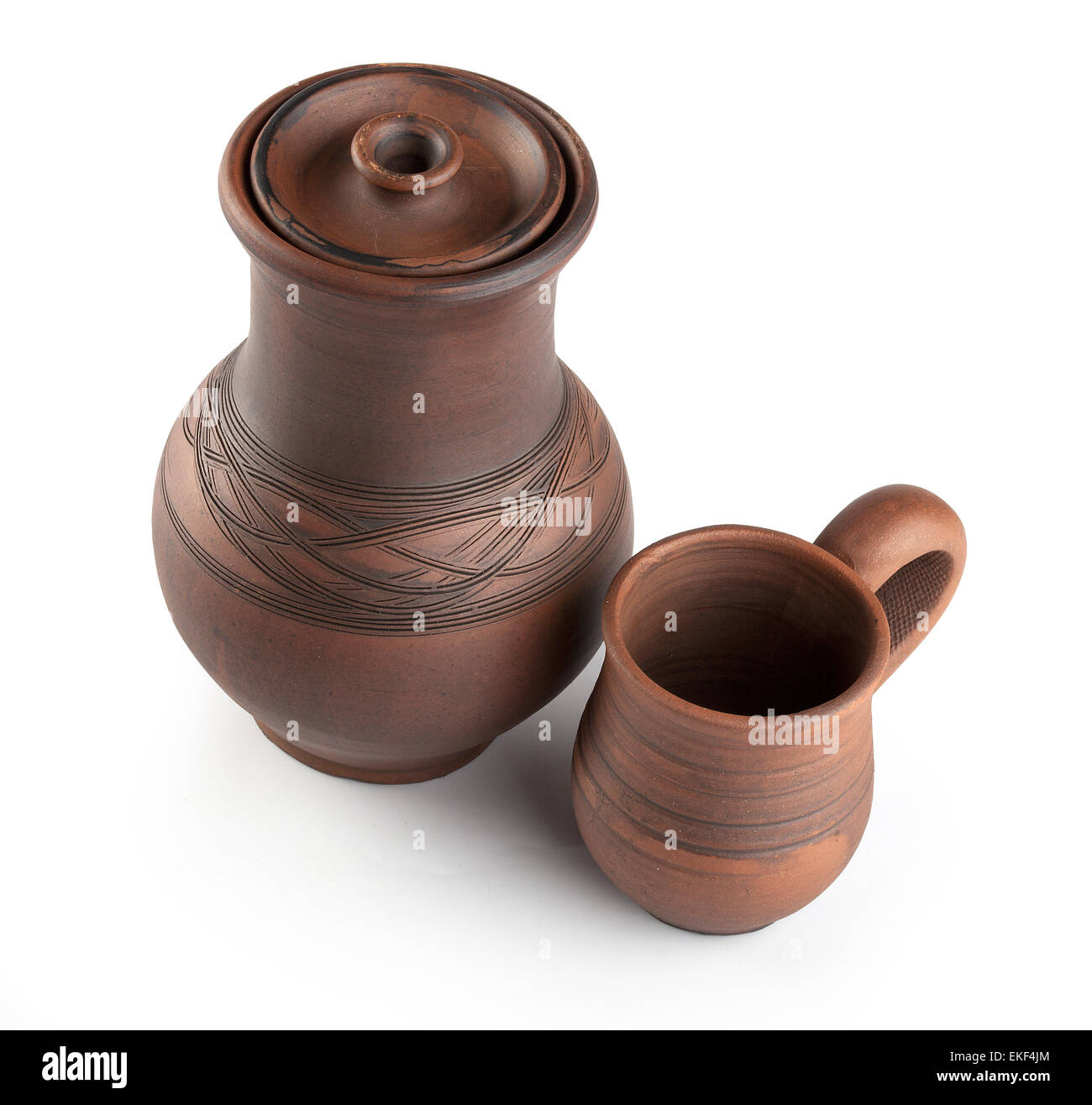 Clay jug Cut Out Stock Images & Pictures - Alamy