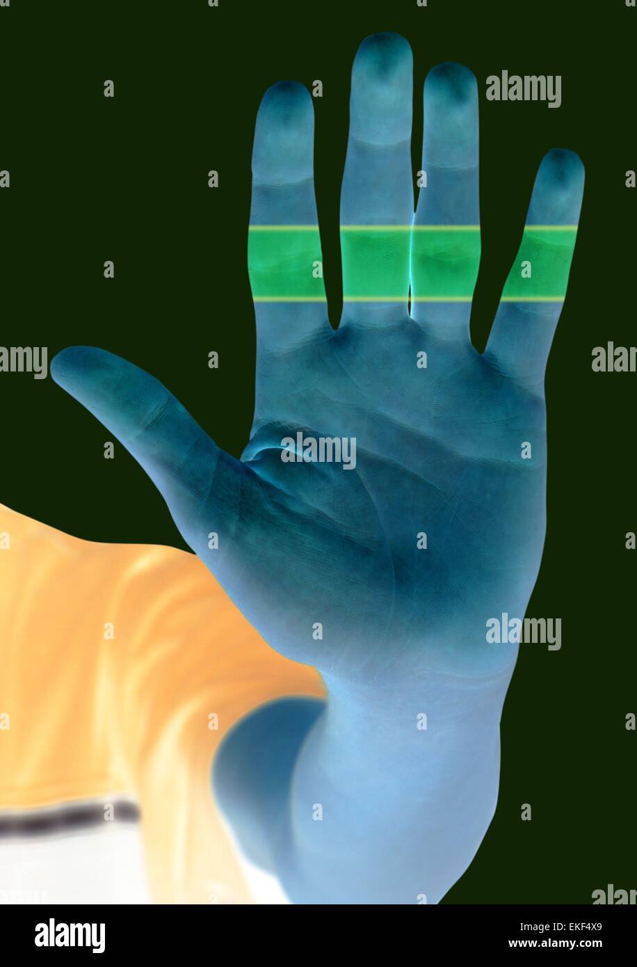 High tech security system scan Stock Photo - Alamy