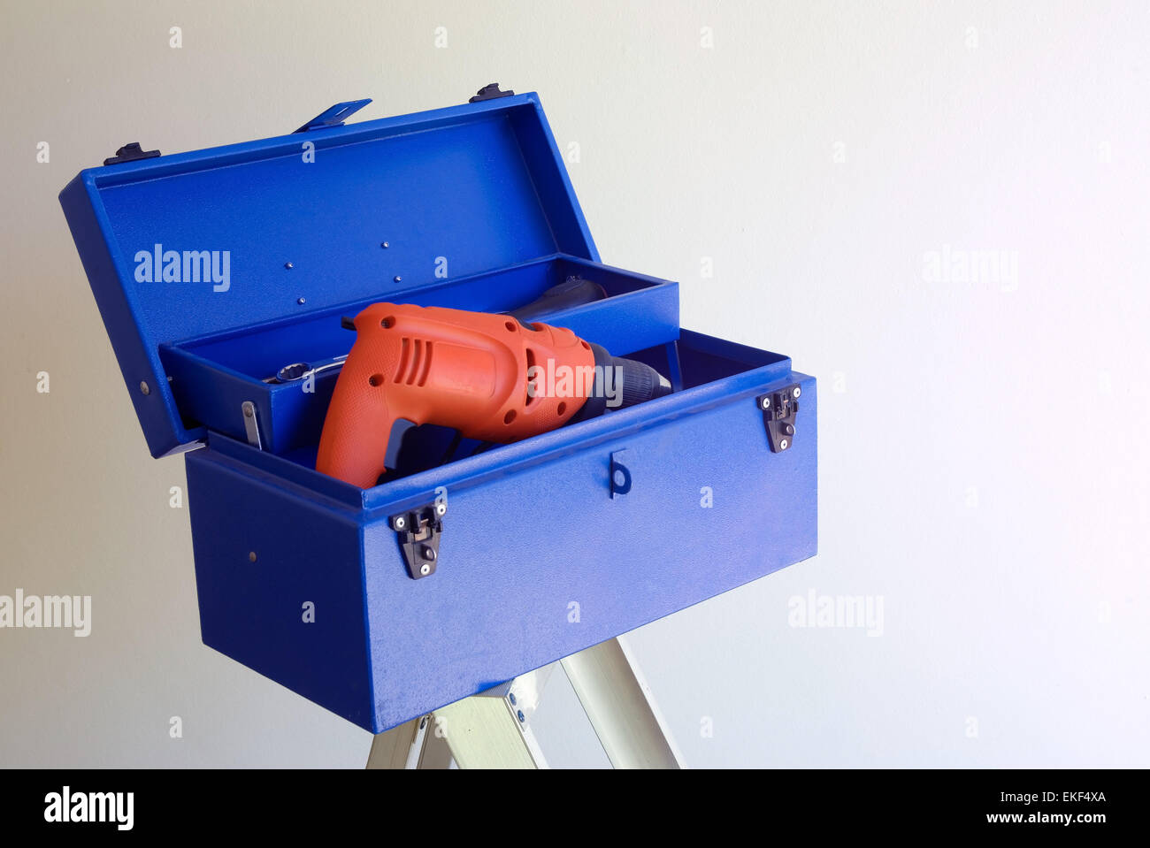 Construction workers tool box Stock Photo - Alamy