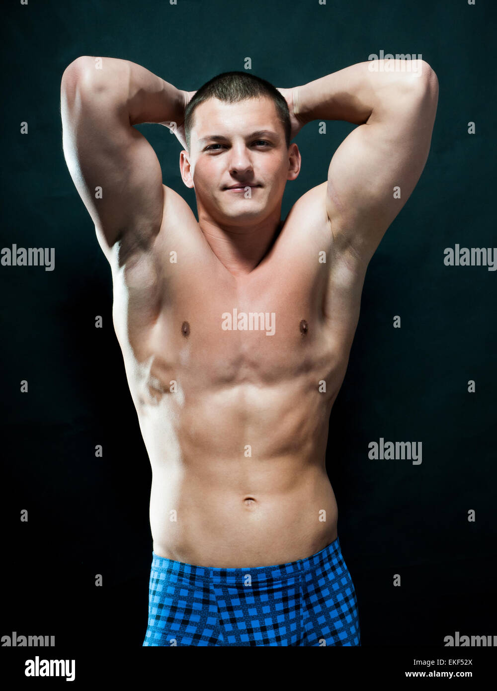 Athletic muscular handsome man in hi-res stock photography and images ...