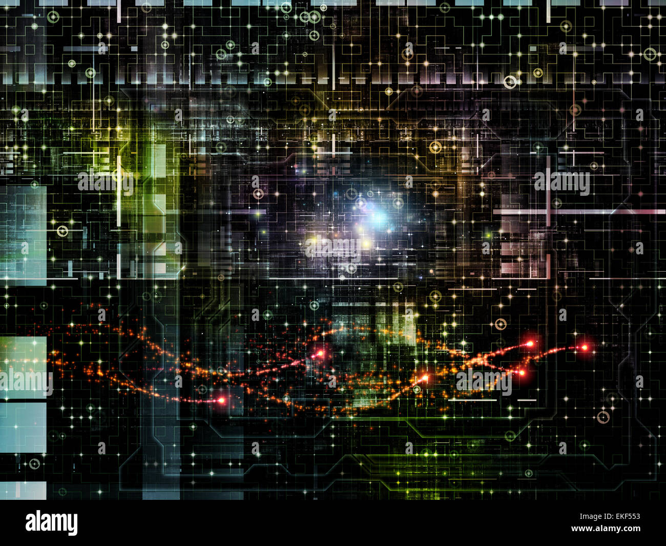 Elements of Network Stock Photo - Alamy