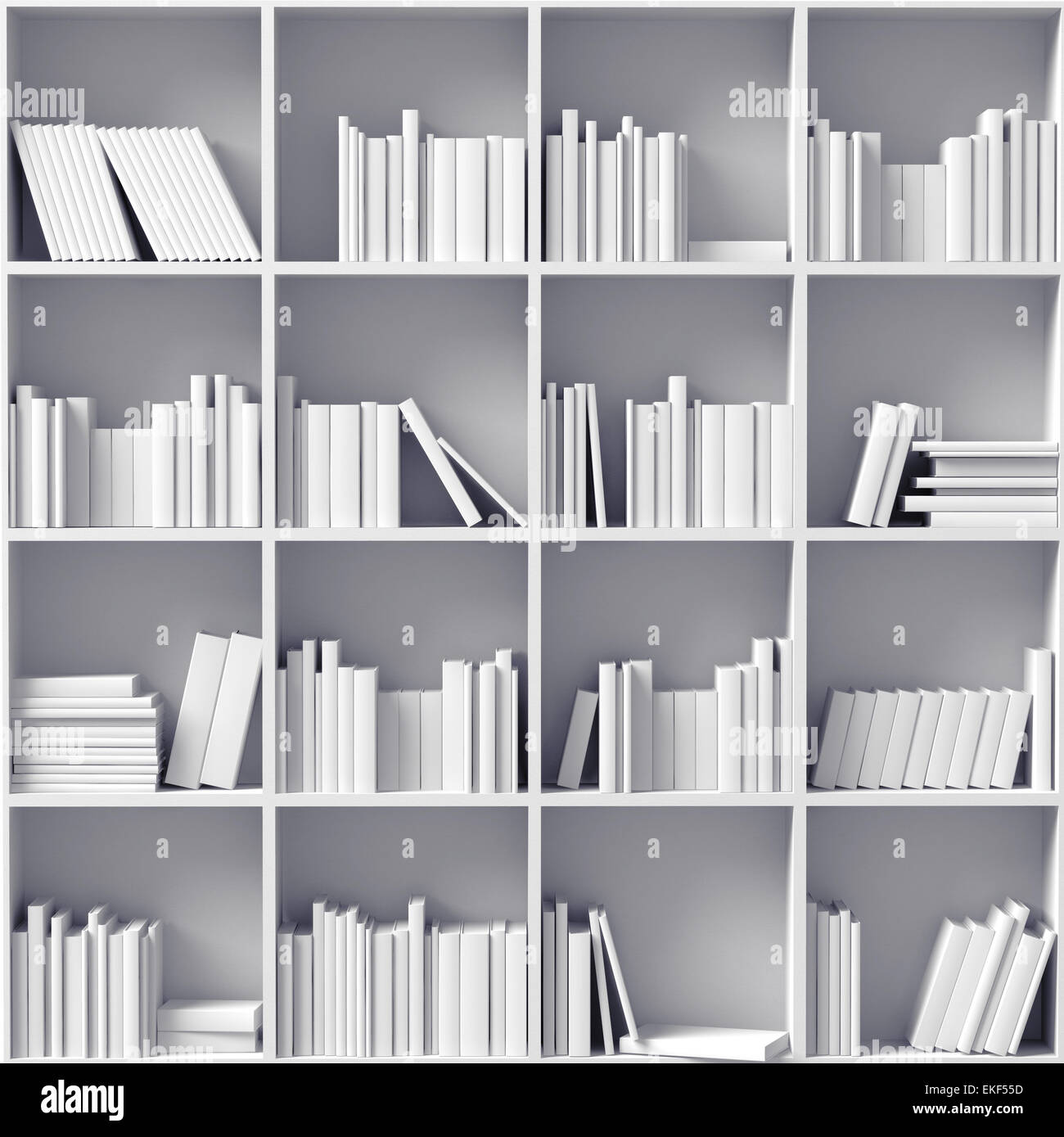 White bookcases hi-res stock photography and images - Alamy