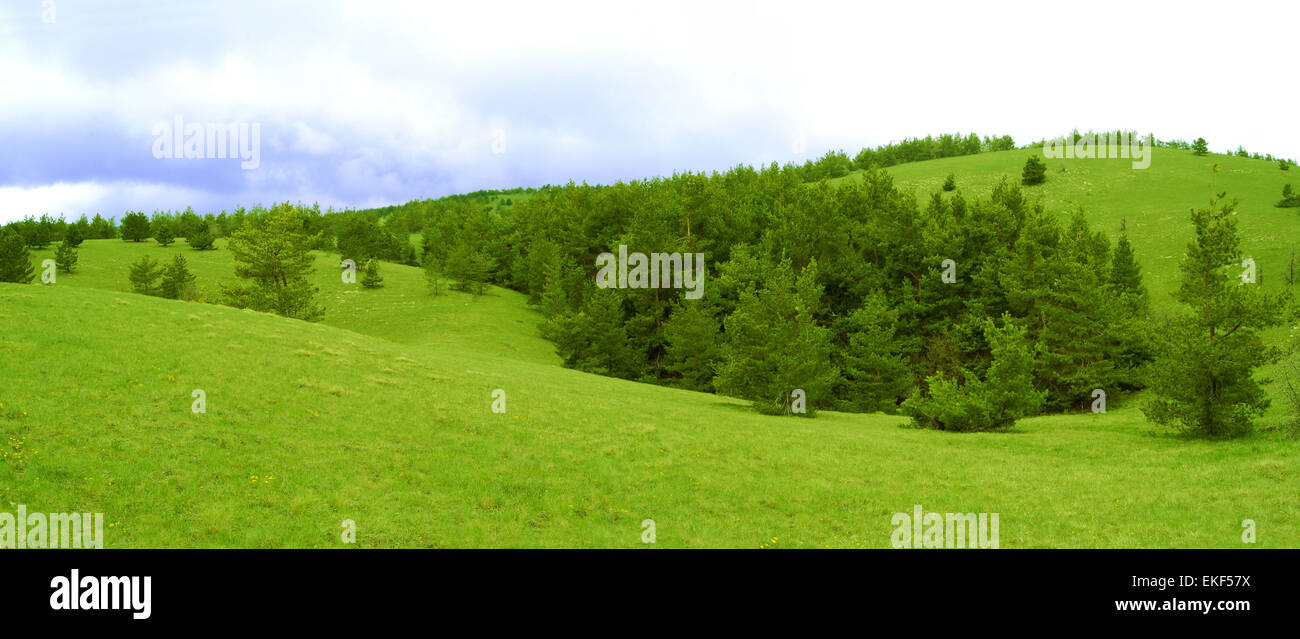 Horizontal panorama hilly landscape hi-res stock photography and images ...