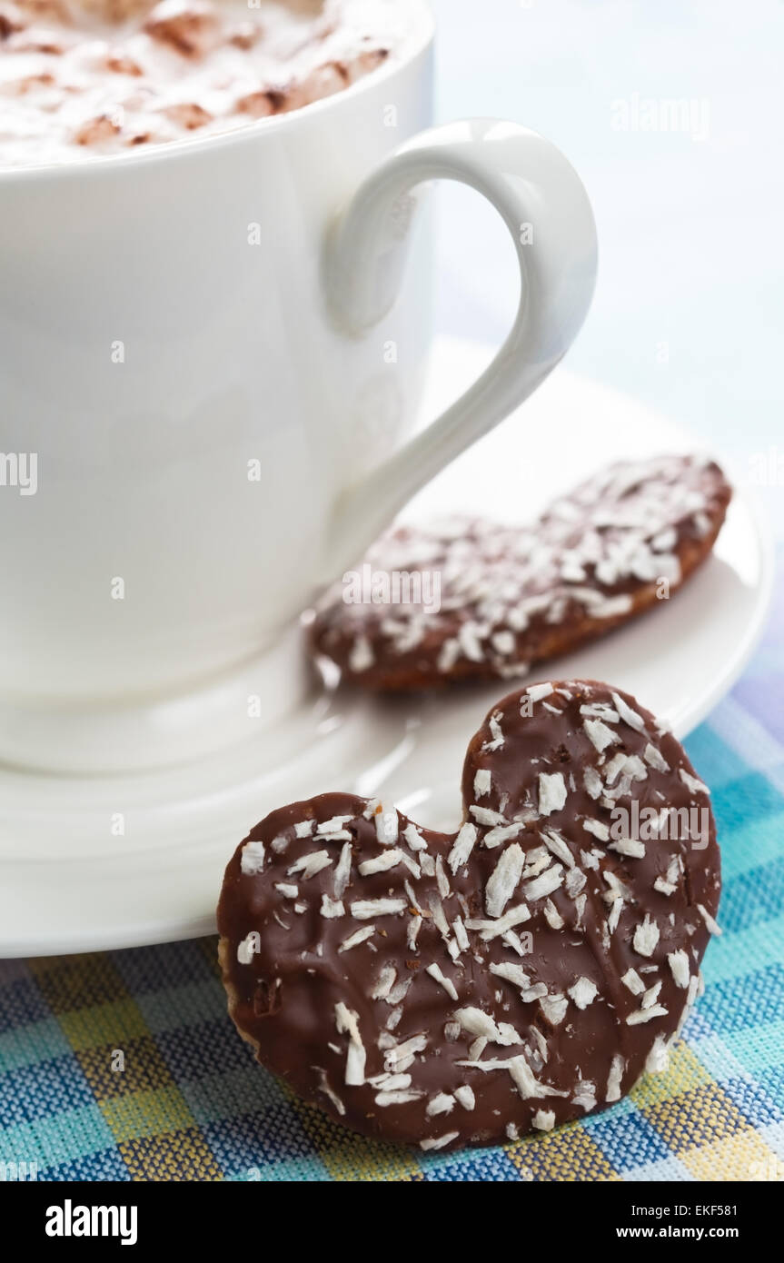 Coffee with cookie Stock Photo - Alamy