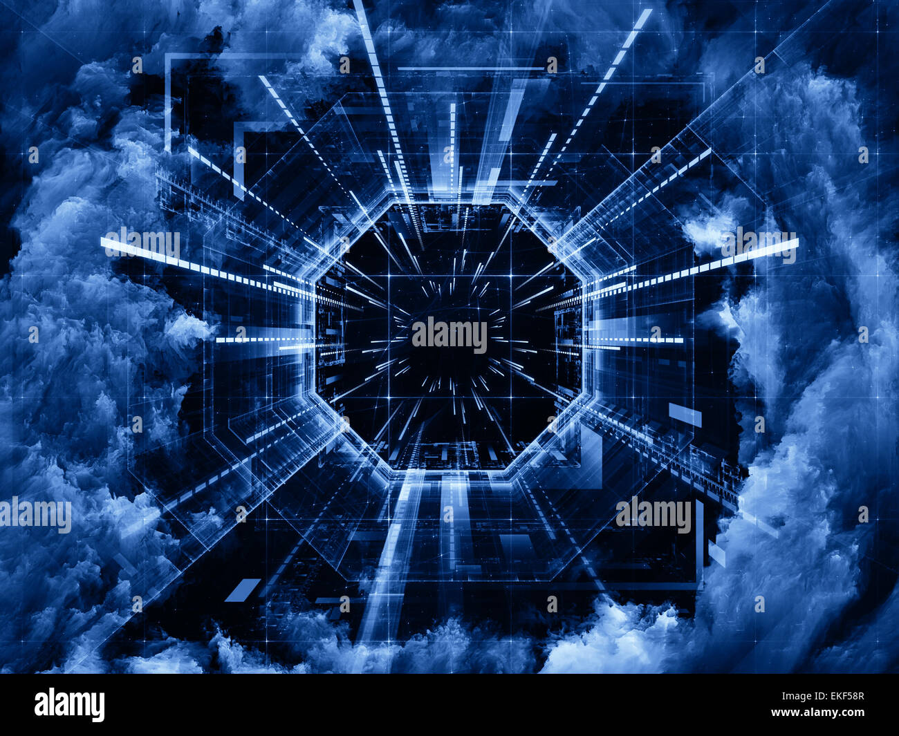 Evolving Virtual Space Stock Photo - Alamy