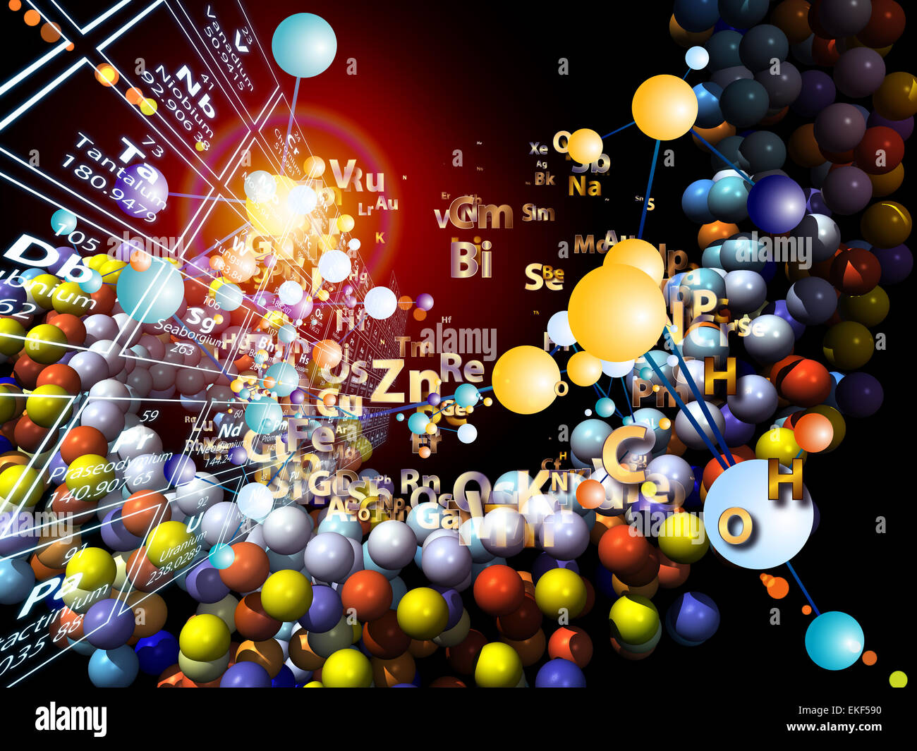 Chemical Elements Abstraction Stock Photo - Alamy